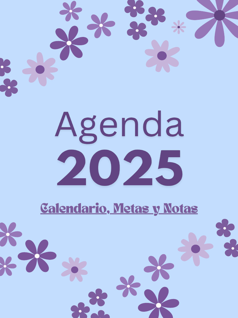 Agenda Organizadora 2025 Femenino Morado - 20250718 - 151556 - 0000 | PDF
