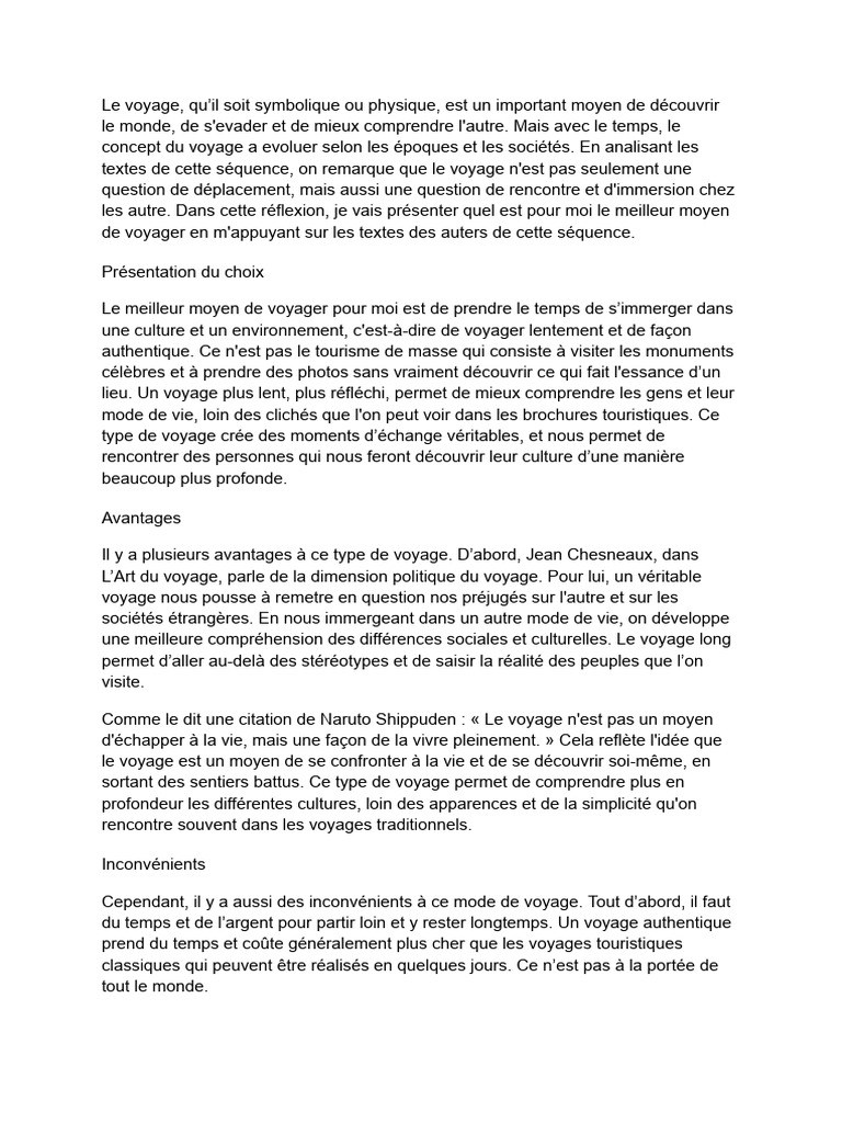 Voyage authentique : immersion culturelle | PDF