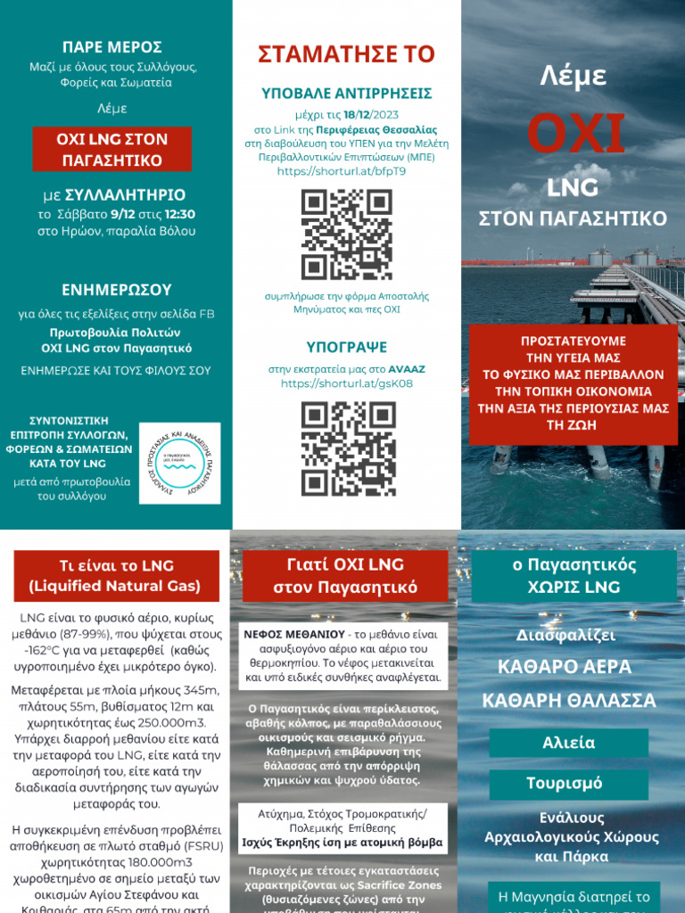 Φυλλάδιο Τρίπτυχο Οχι Lng | PDF