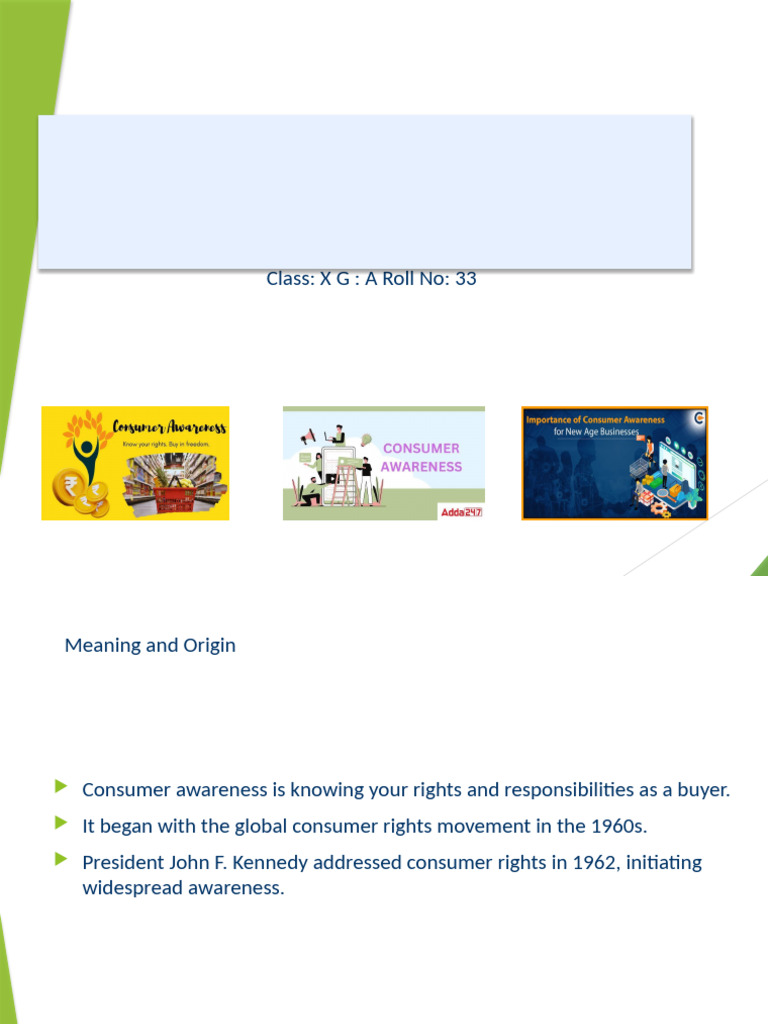 Consumer Awareness and Rights Overview | PDF | Consumer Protection ...