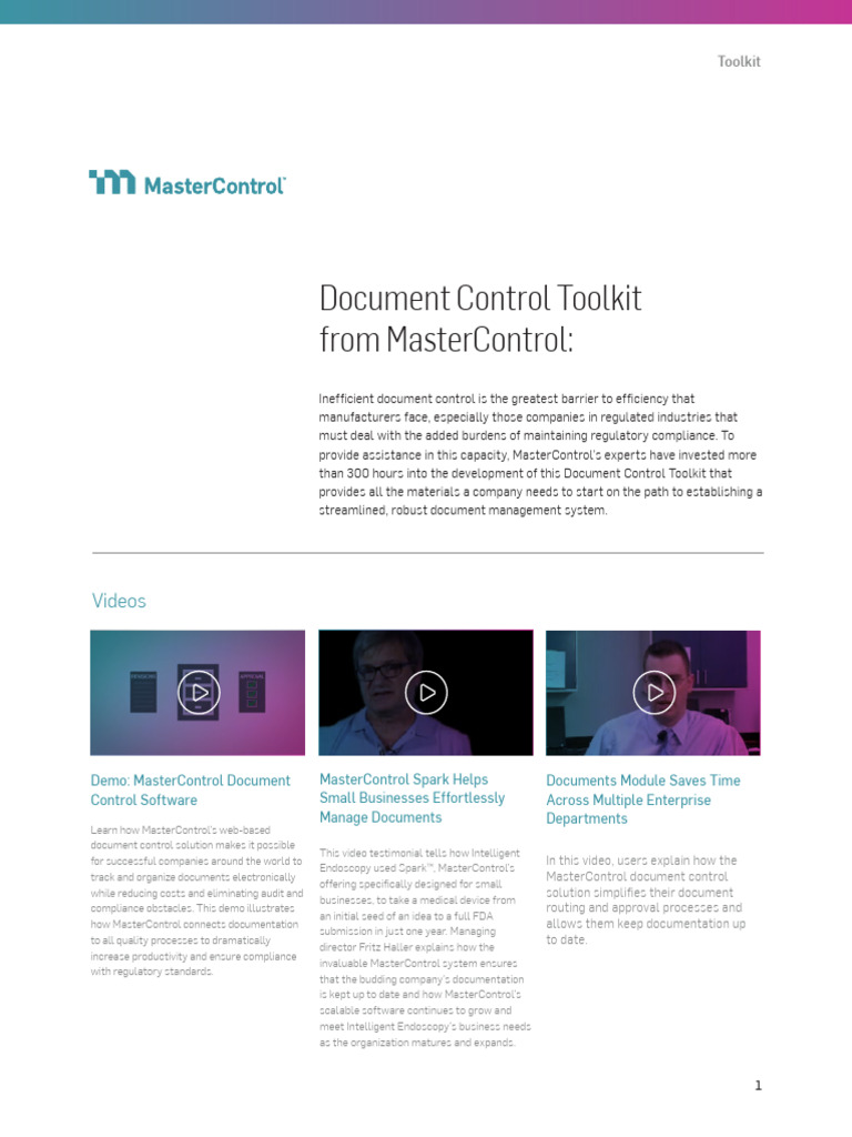 9 Free Resources To Boost Your Document Control System | PDF | Quality ...