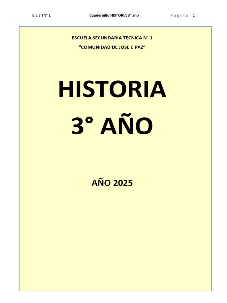 Cuadernillo Historia 3 | PDF | revolución Francesa | Liberalismo