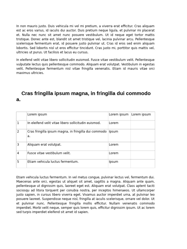 Cras Fringilla Ipsum Magna, in Fringilla Dui Commodo A | PDF