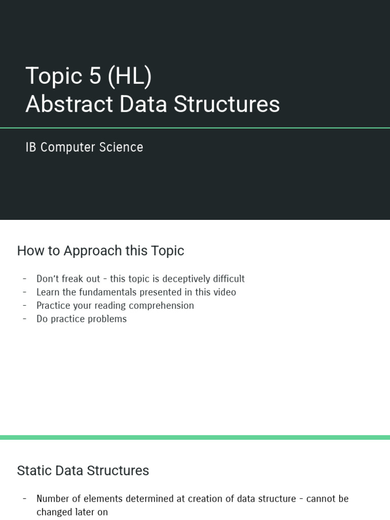 Topic 5 - Abstract Data Structures | PDF | Queue (Abstract Data Type ...