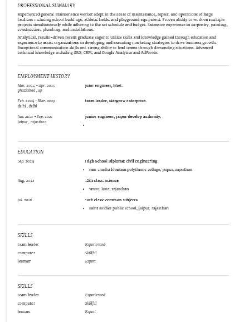 Hemant CV | PDF
