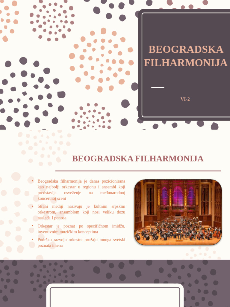 Beogradska Filharmonija | PDF