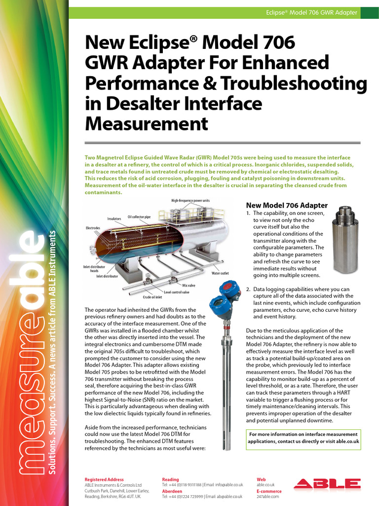 Enhanced GWR Adapter for Desalter Use | PDF