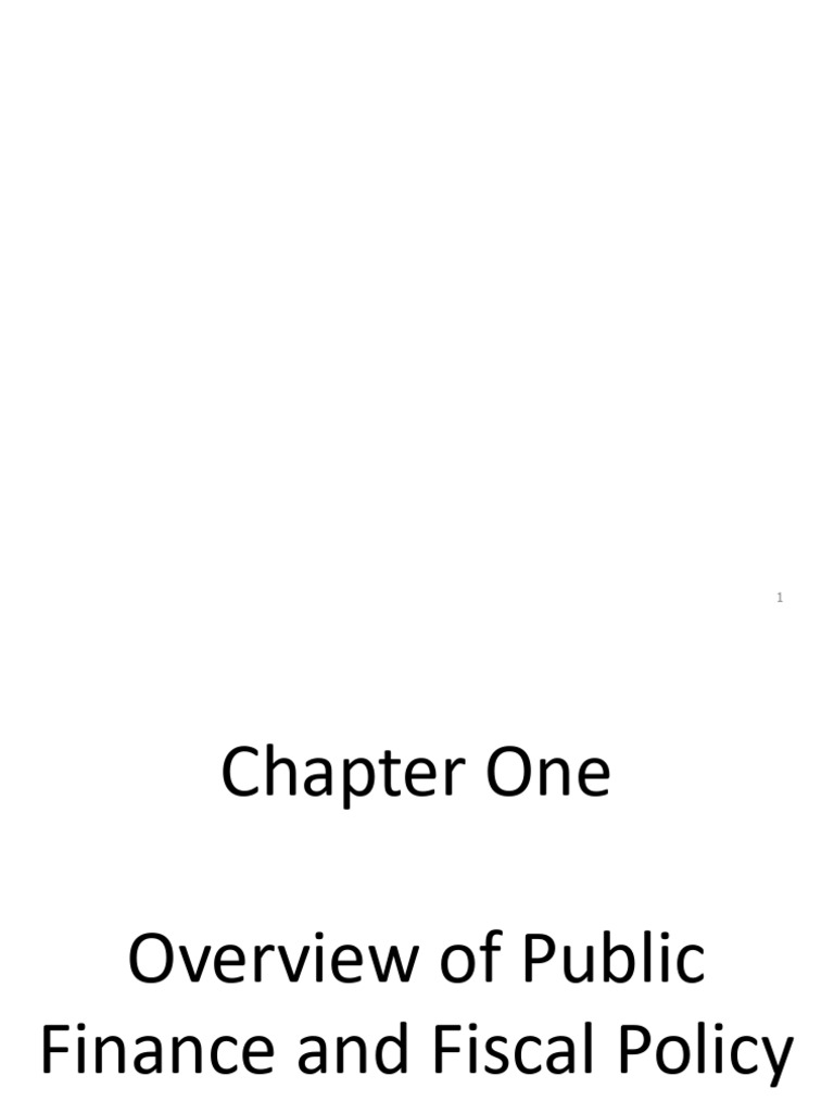 Part I Introduction To Public Finance and Fiscal Policy | PDF | Taxes ...