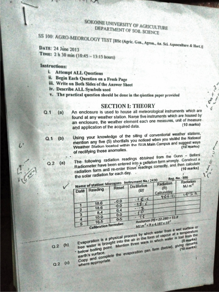 Agrometeorology Simbi | PDF