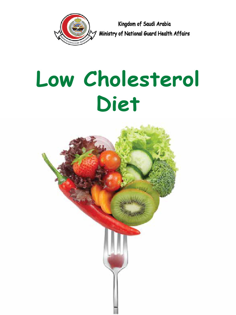 Low Cholesterol Diet Guidelines | PDF | Fat | Vegetable Oil