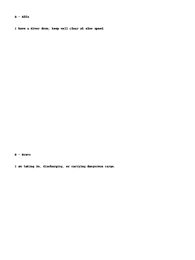 International Code of Signals Flashcards | PDF