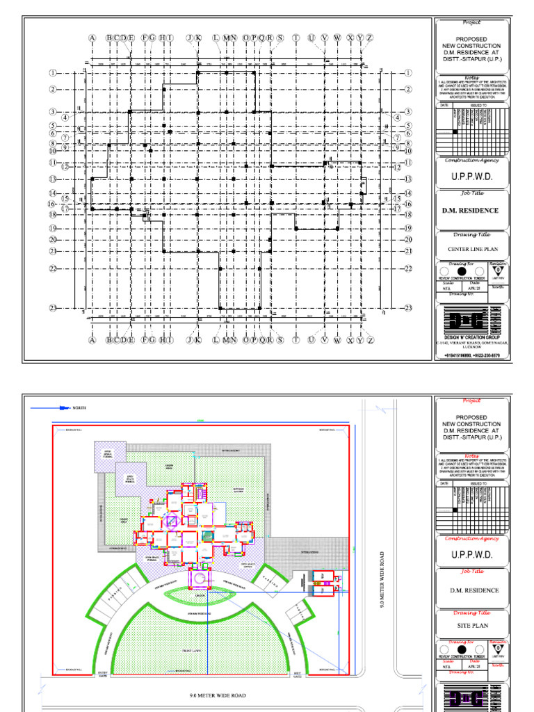 D.M. Residence at Sitapur. (Archi & Struc DWG.) | PDF