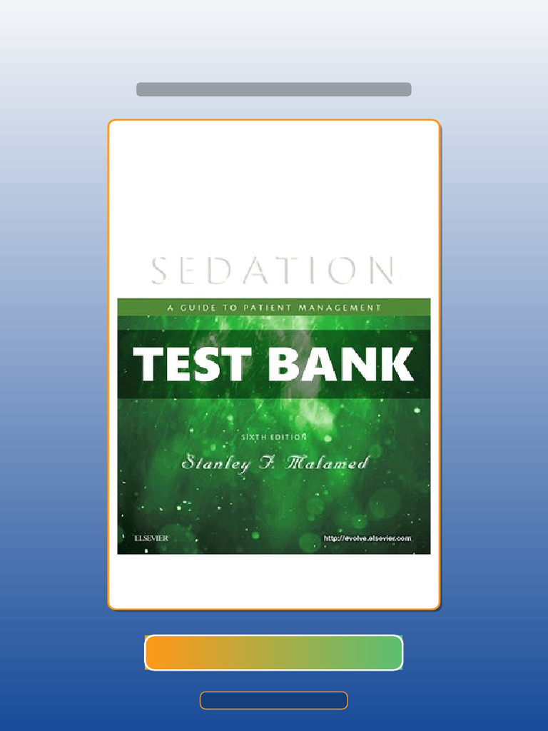 Sedation 6 Ed Malamed | PDF | Multiple Choice | Curriculum
