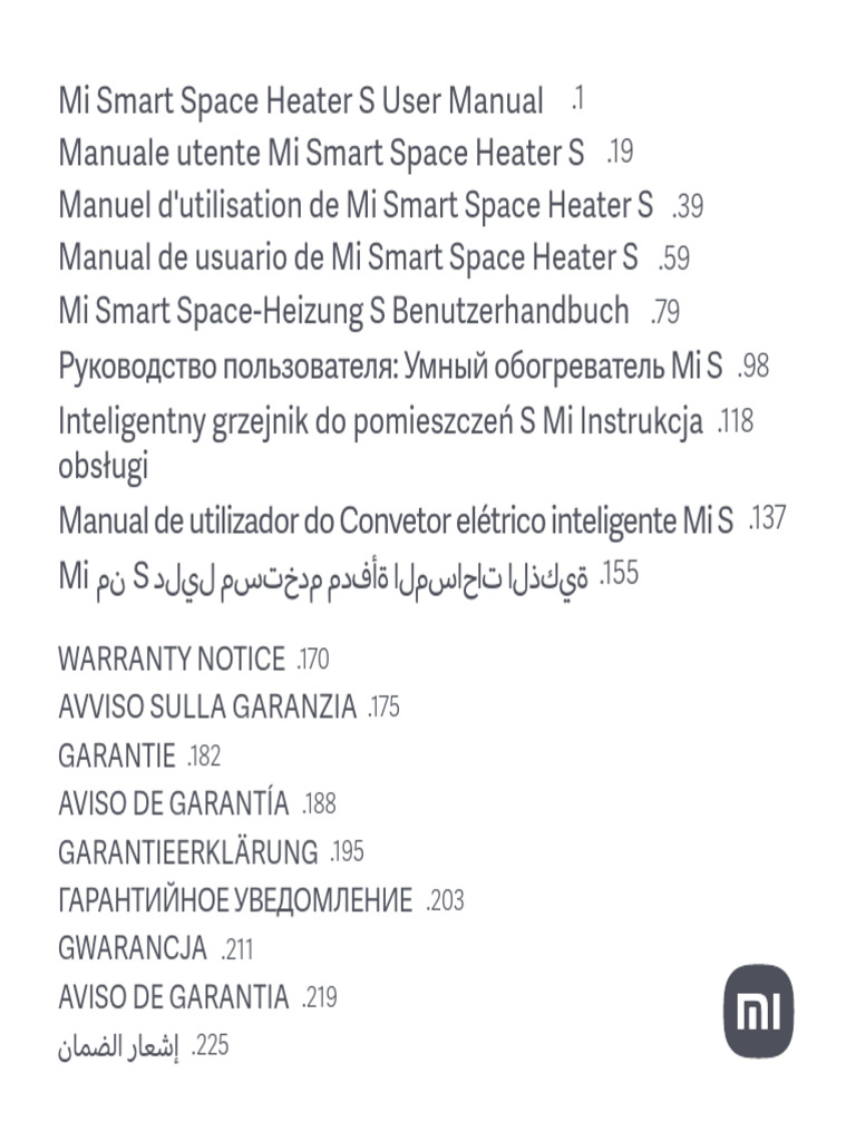 Mi Smart Space Heater S Manual | PDF | Ac Power Plugs And Sockets ...
