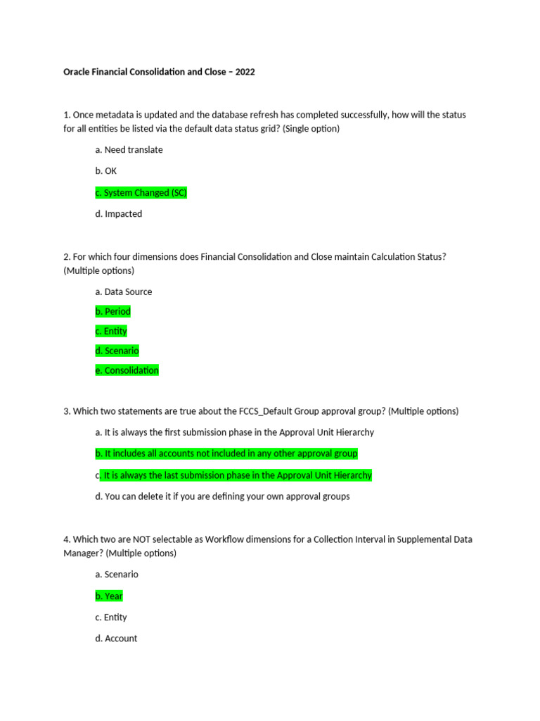 Oracle Financial Consolidation and Close - Dump | PDF | Computing ...