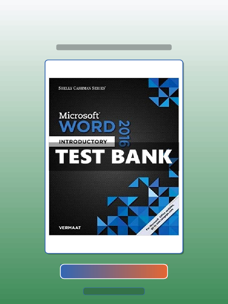 Shelly Cashman Series Microsoft Office 365 and Word 2016 Introductory 1 ...