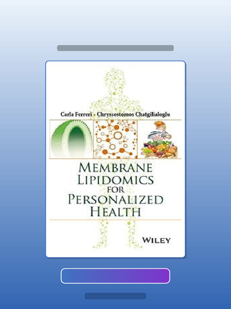Membrane Lipidomics For Personalized Health | PDF | Multiple Choice