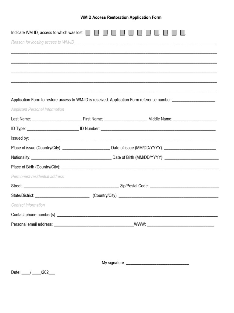 Application Restoration | PDF