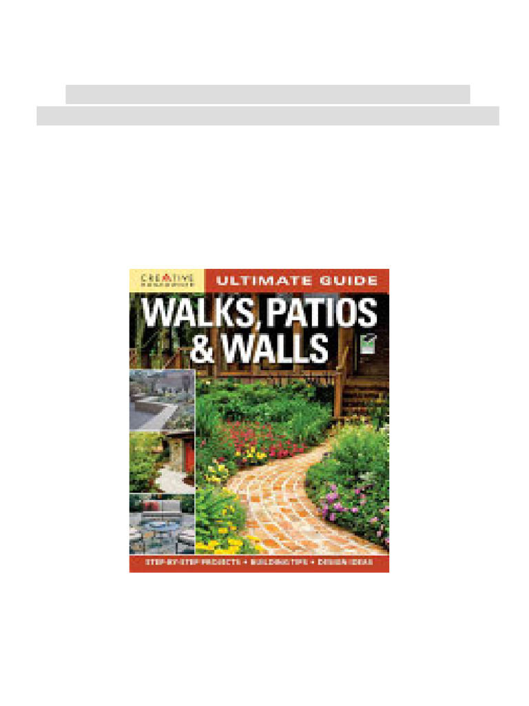 Ultimate Guide Walks Patios Walls Third Edition Editors of Creative ...
