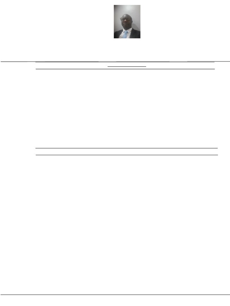 Engr Mathias Resume-S | PDF | Risk