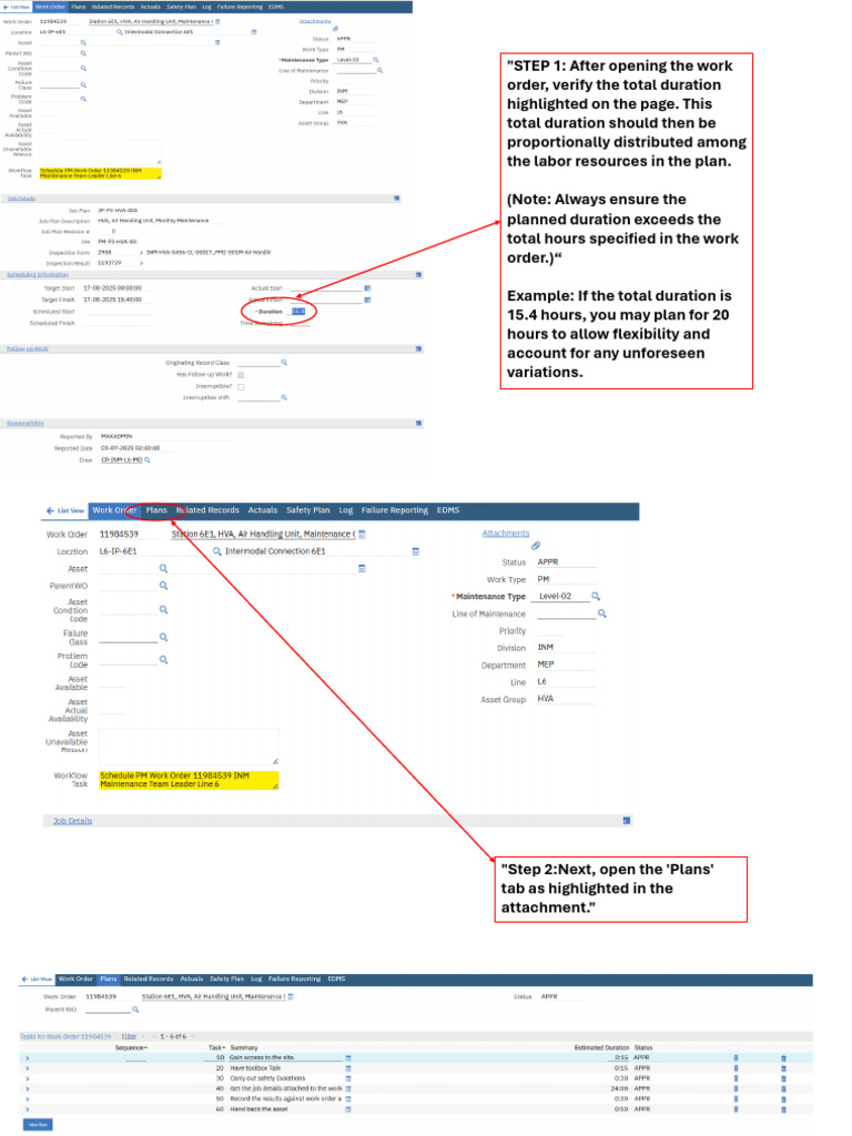 Work Order Labor Planning Guide | PDF