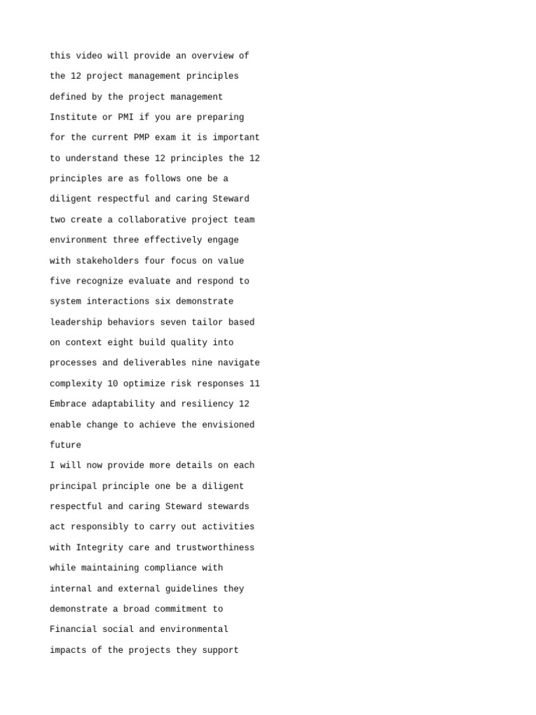The 12 Project Management Principles (English (Auto-Generated ...