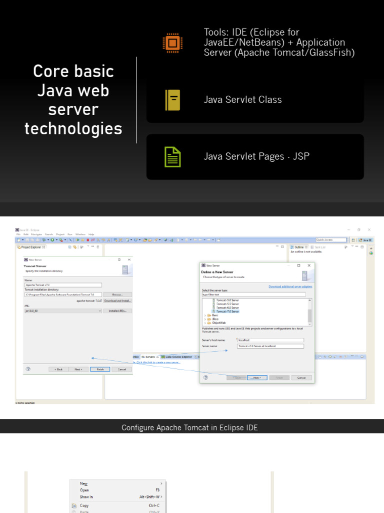 Core Basic Java Web Server Technologies | PDF