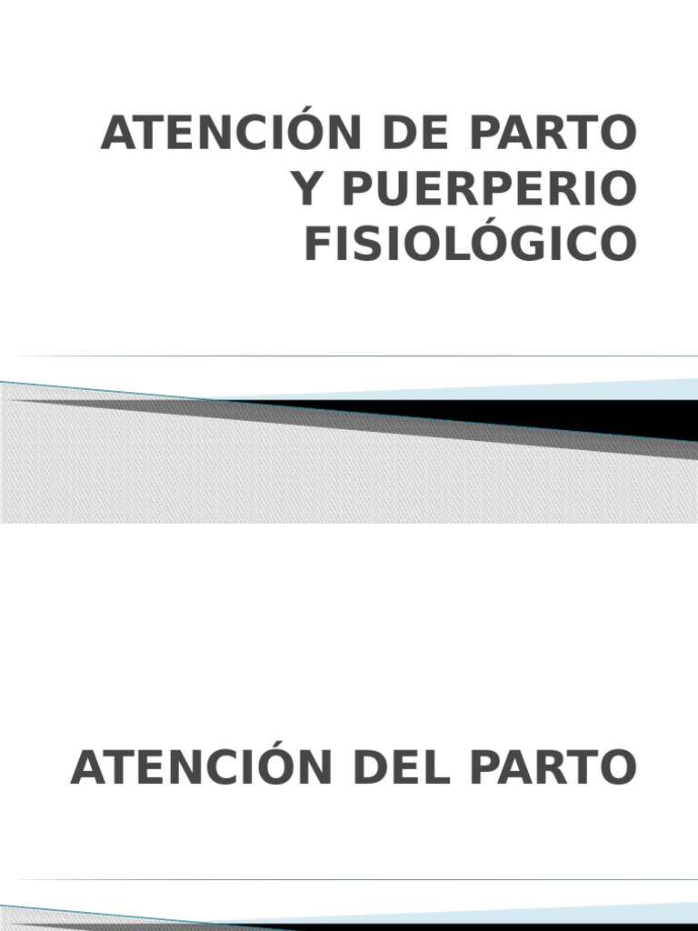TRABAJO DE PARTO y PUERPERIO | PDF | Parto | Especialidades Medicas