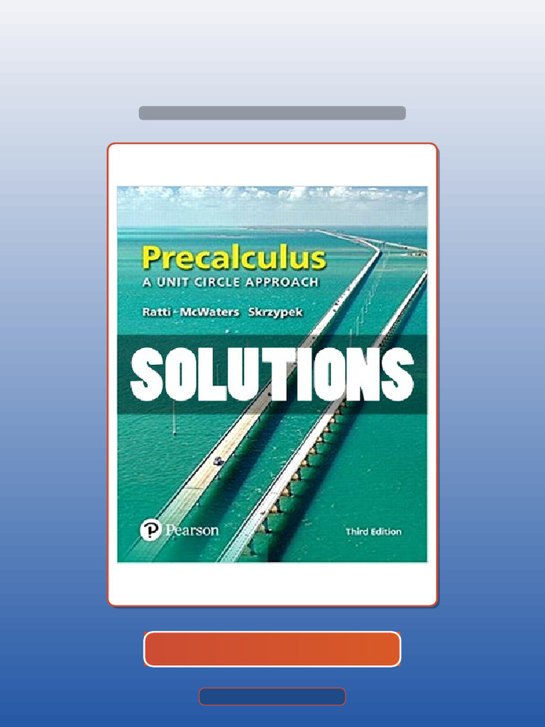 Precalculus A Unit Circle Approach 3 Ed Ratti | PDF | Knowledge ...