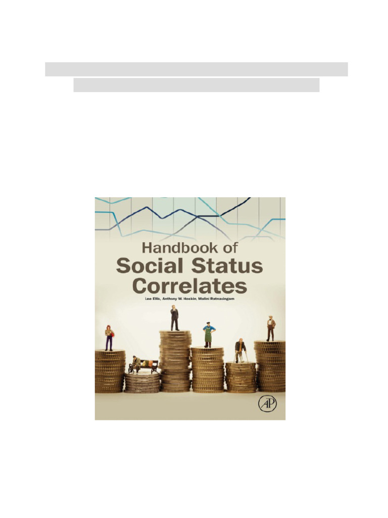 Handbook of Social Status Correlates 1st Edition Edition Lee Ellis ...