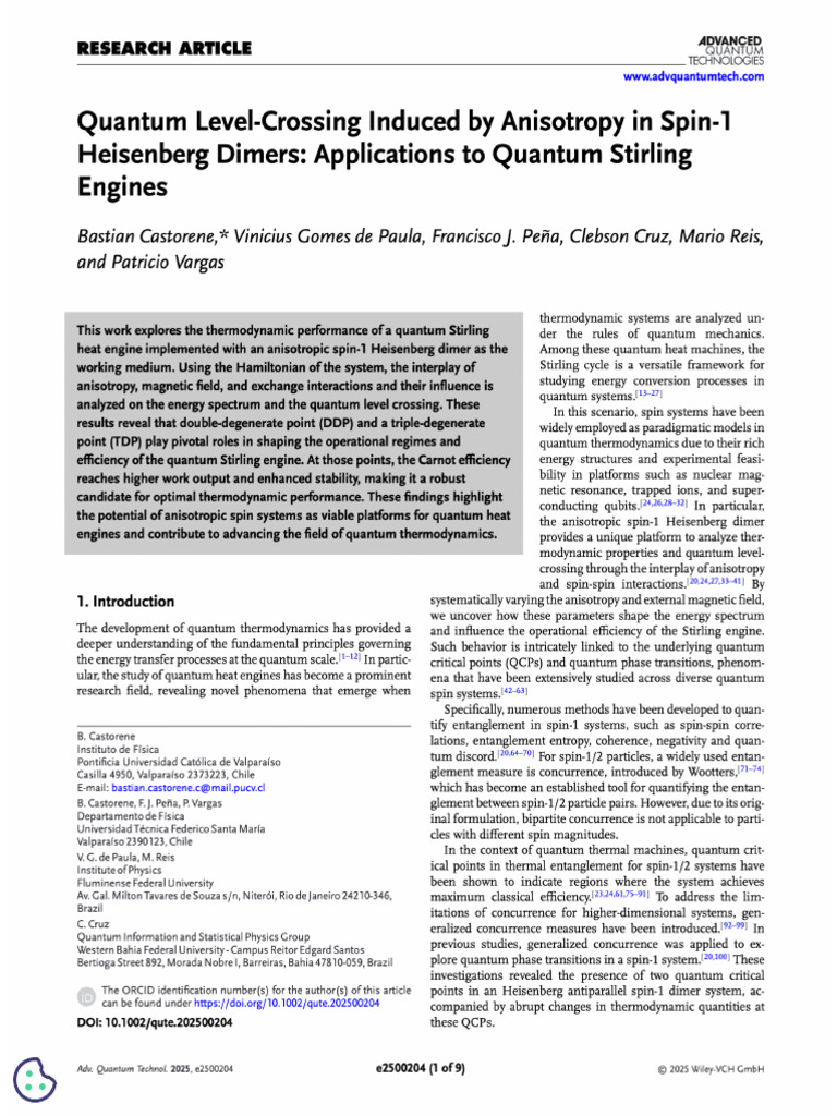 Quantum Level Crossing Induced by Anisotropy in Spin 1 Heisenberg ...