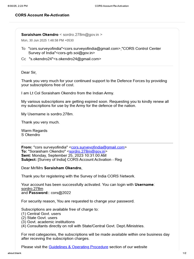CORS Account Re-Activation | PDF | Applications Of Cryptography | Authentication