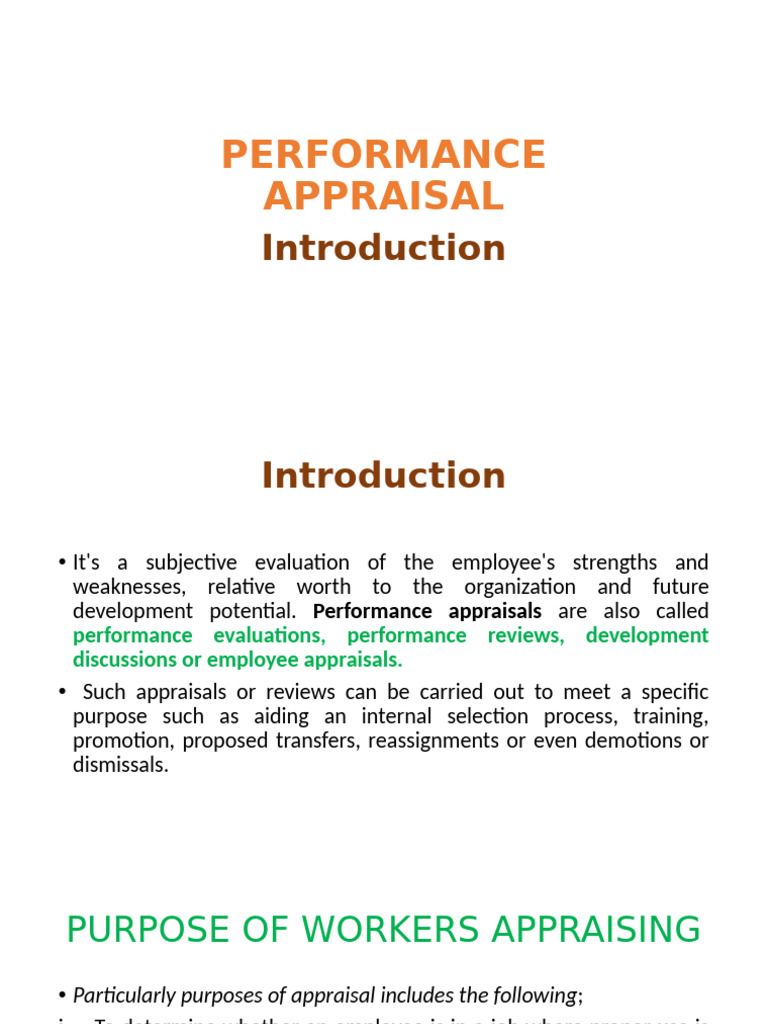 Lecture 6 Performance Appraisal | PDF | Performance Appraisal | Employment