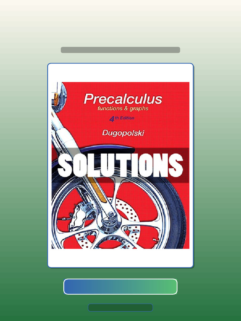 Precalculus Functions And Graphs 4 Ed Dugopolski Pdf