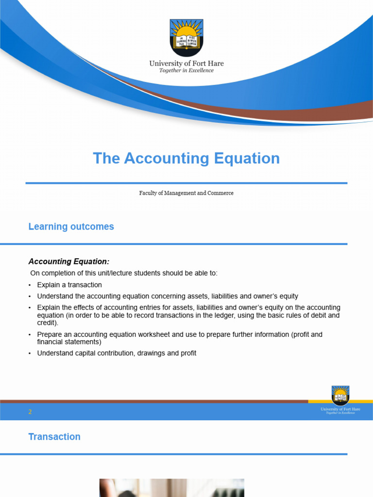 The Accounting Equation | PDF | Debits And Credits | Equity (Finance)
