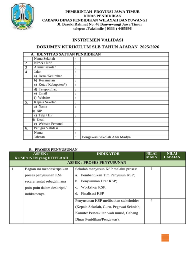 Validasi KSP 2025 - 2026-1 | PDF