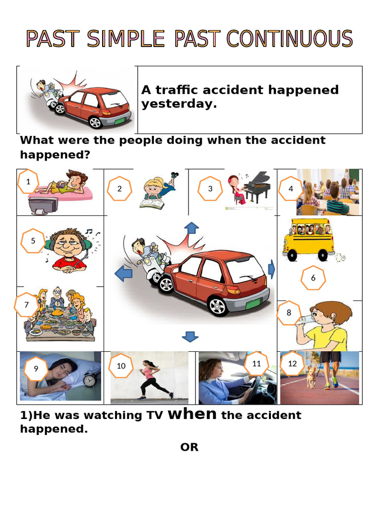 The Past Simple and The Past Continuous Tense With Picture Stories ...