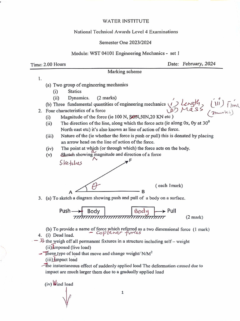 Mechanics Question and Answers | PDF