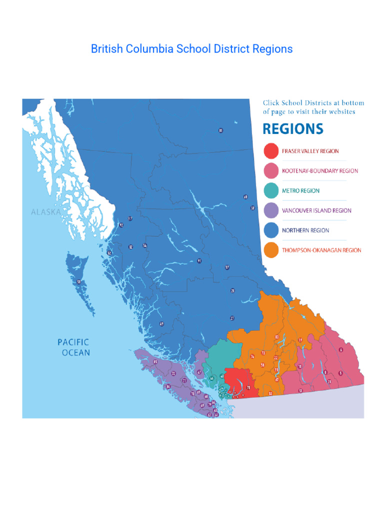 British Columbia School District Regions 1 | PDF