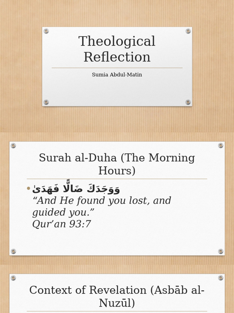 Theological Reflection | PDF