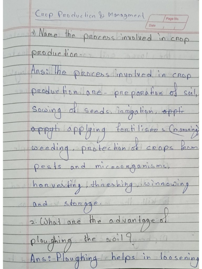 Science - Crop Production & Management - Class 8th | PDF