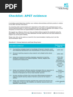 PRT Evidence Checklist Guide | PDF