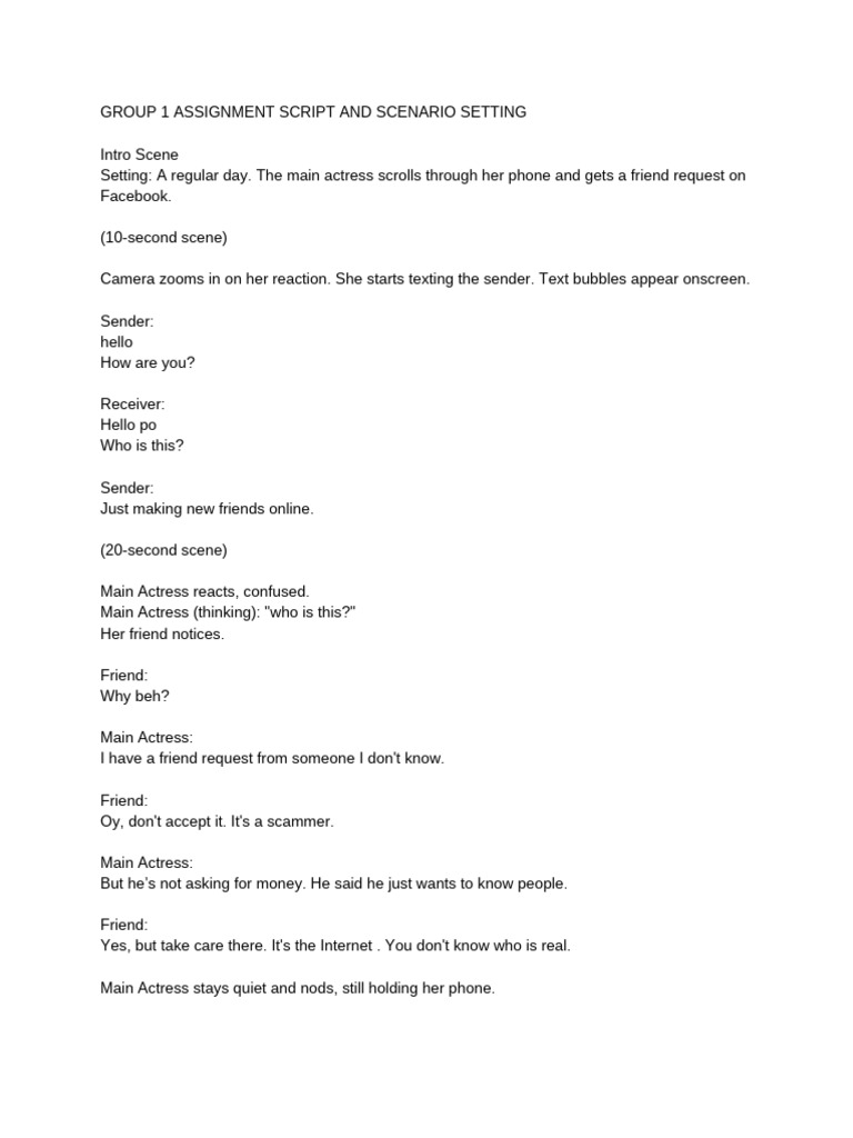 English Online Awareness Script | PDF