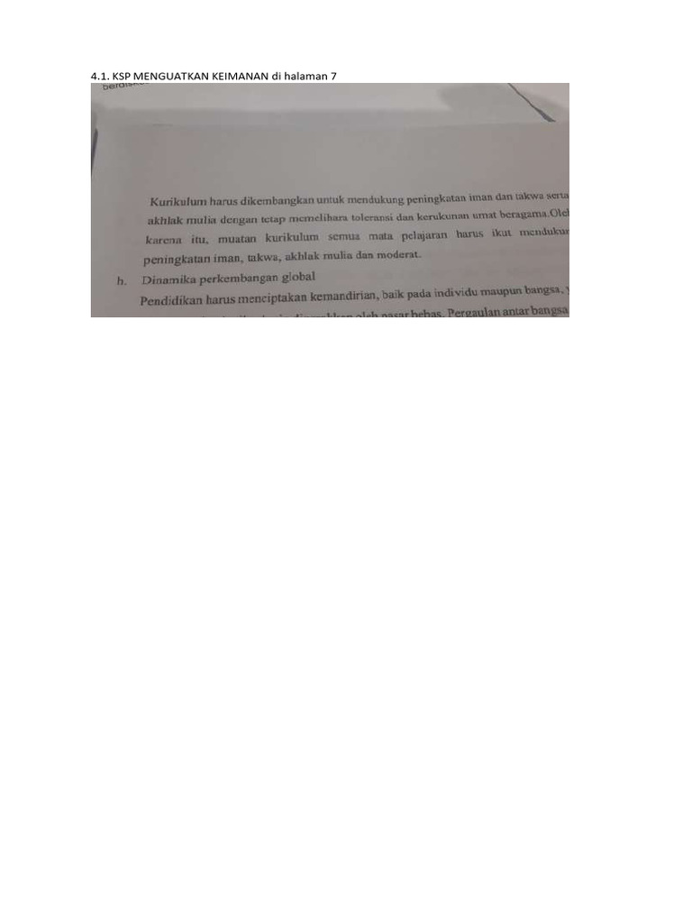 4.1 Memfasilitasi PDD Untuk Menguatkan Keimanan Dan Ketakwaan-1 | PDF