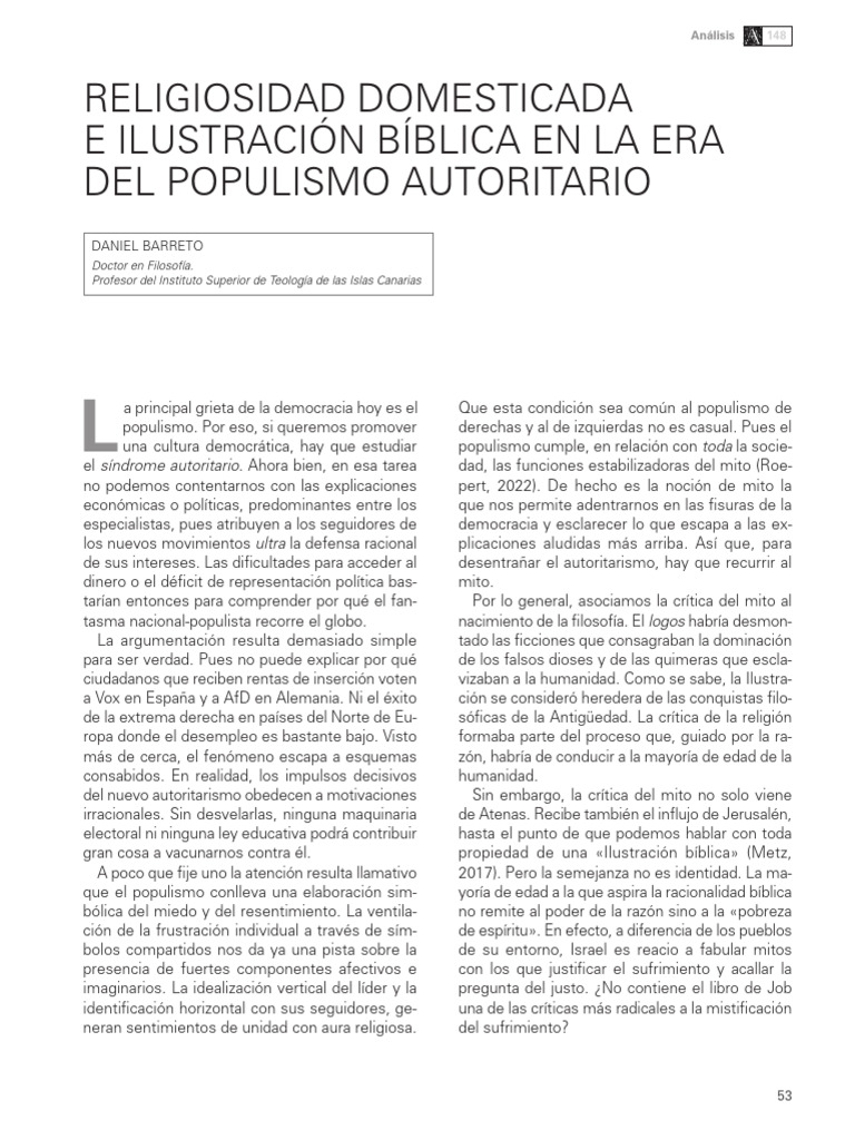 Religiosidad Domesticada e Ilustracion B | PDF | Capitalismo | Era de ...