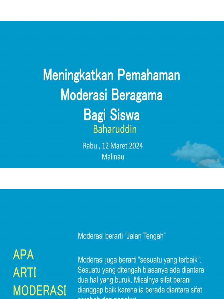 Moderasi Beragama | PDF