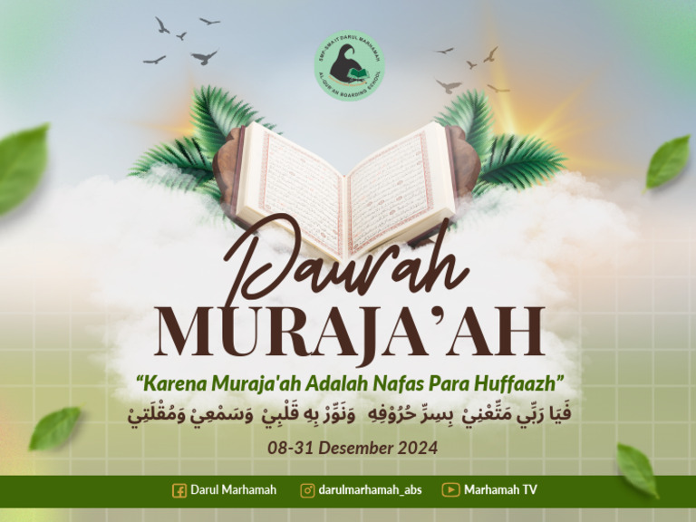 Spanduk Daurah Muraja'Ah 2024 | PDF