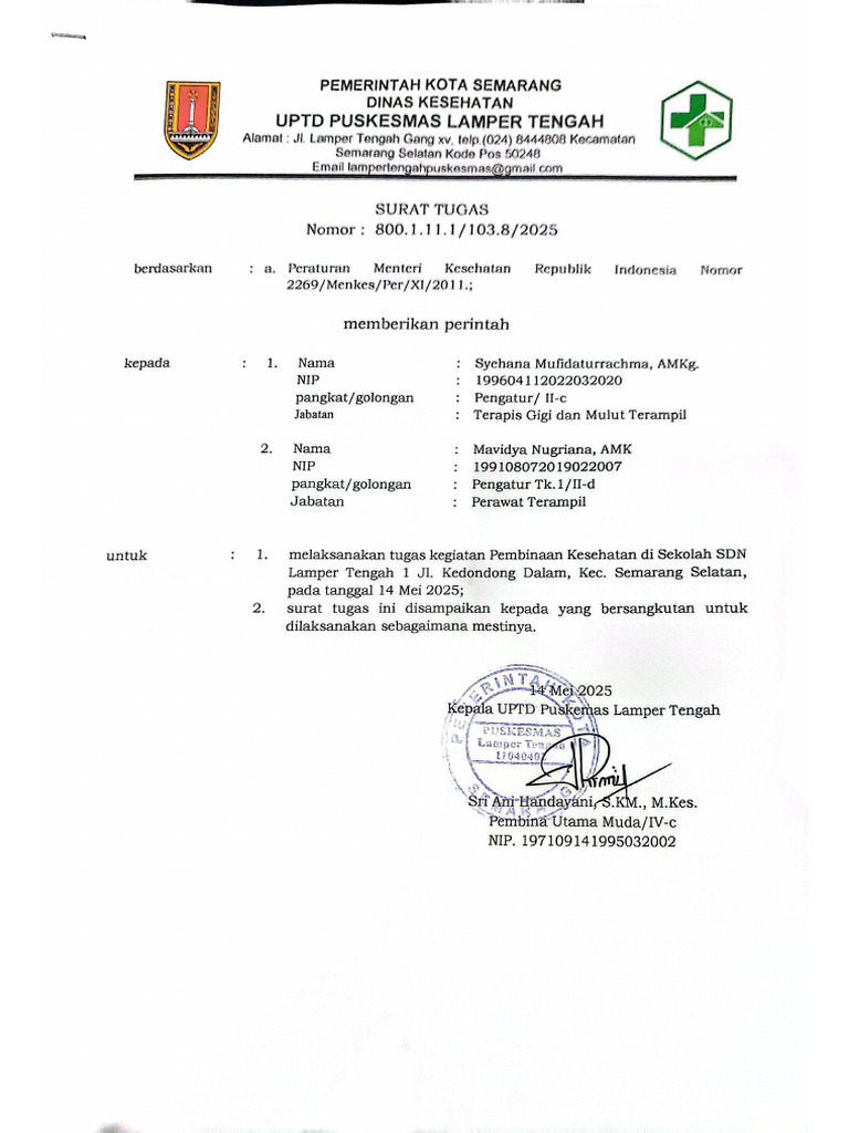 PHBS SD Lamper Tengah 1 | PDF