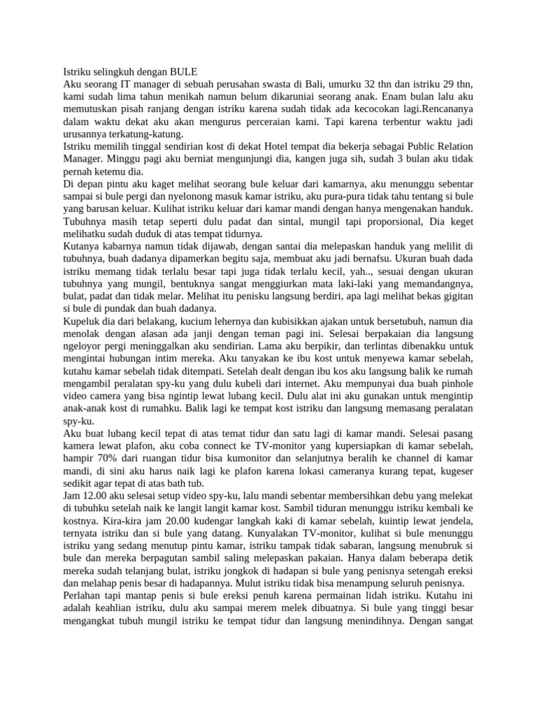 Istri Selingkuh dengan Bule di Bali | PDF