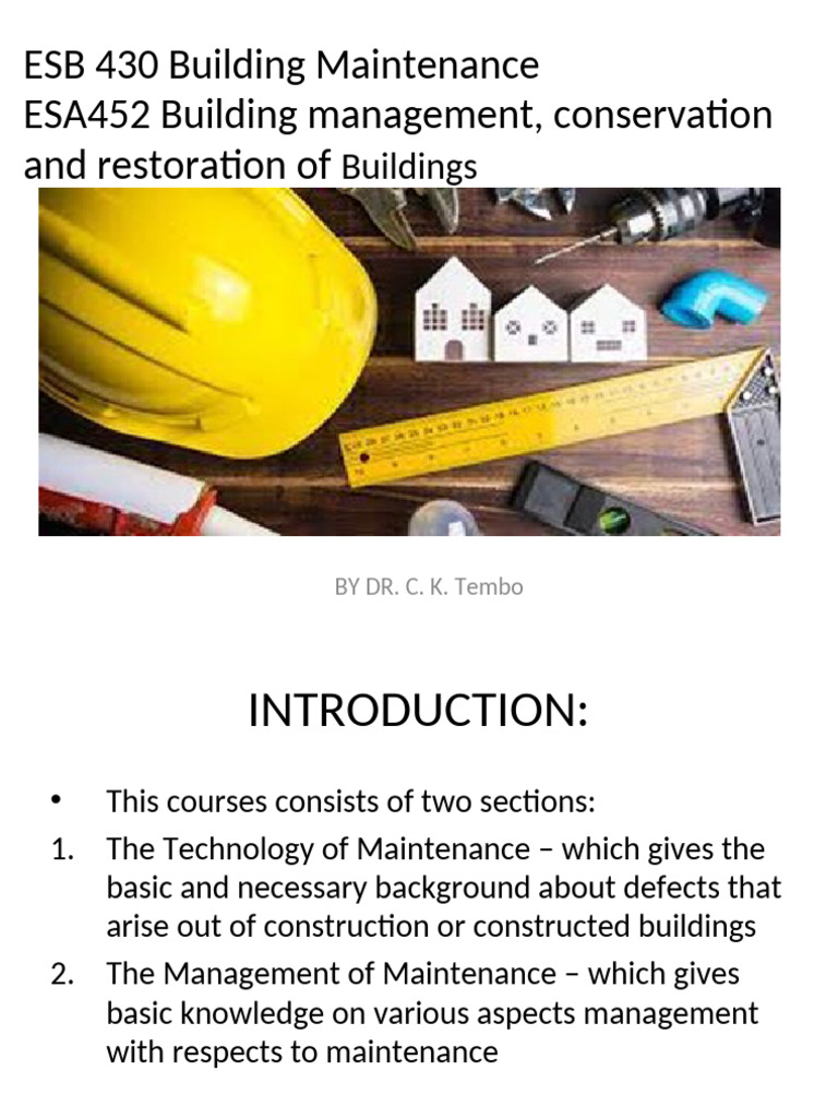 Introduction to Maintenance | PDF | Safety